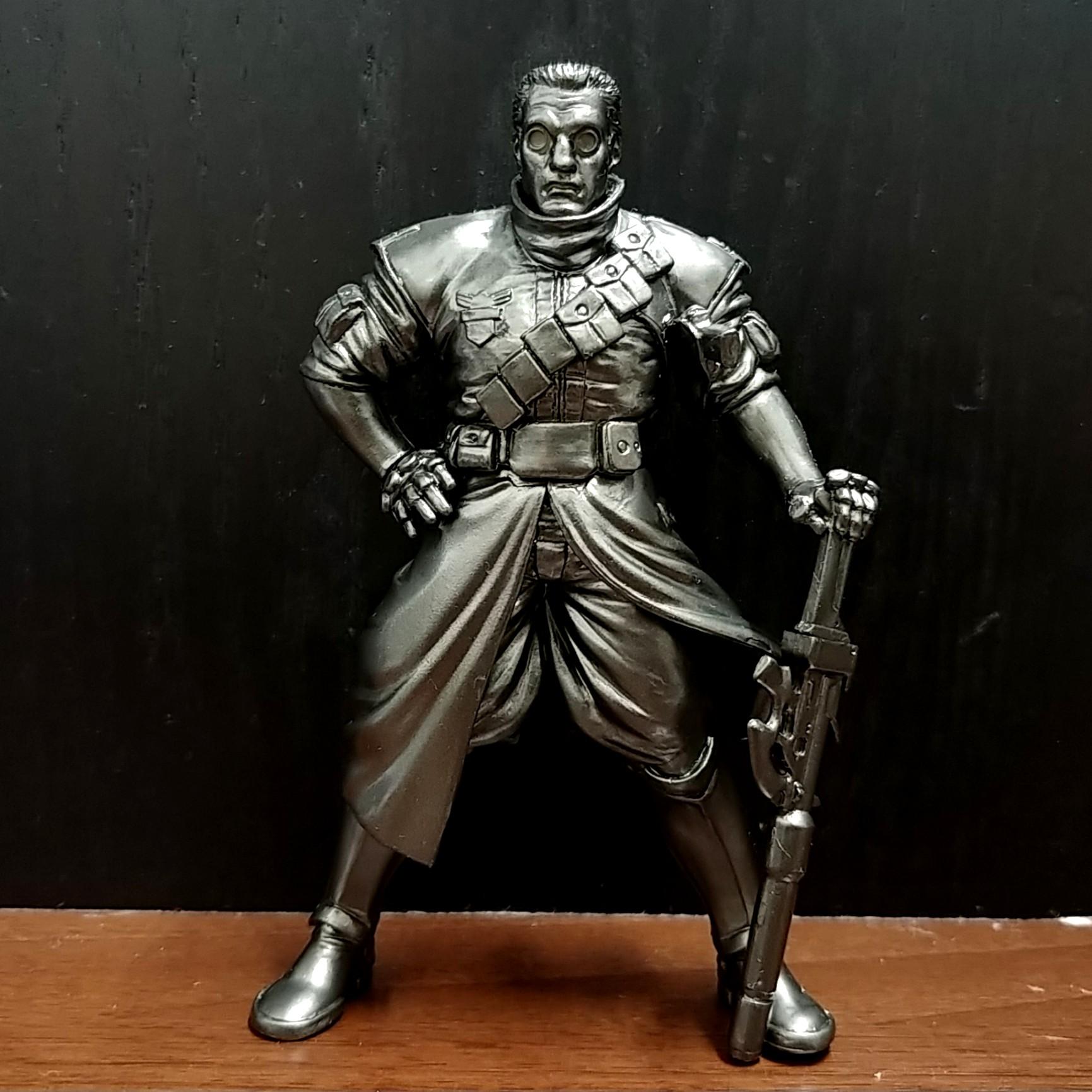絕版 蘋果核戰記 士郎正宗 上校 鋼鐵色 軍官 appleseed shirow masamune figure war, 興趣及遊戲, 玩具 ...