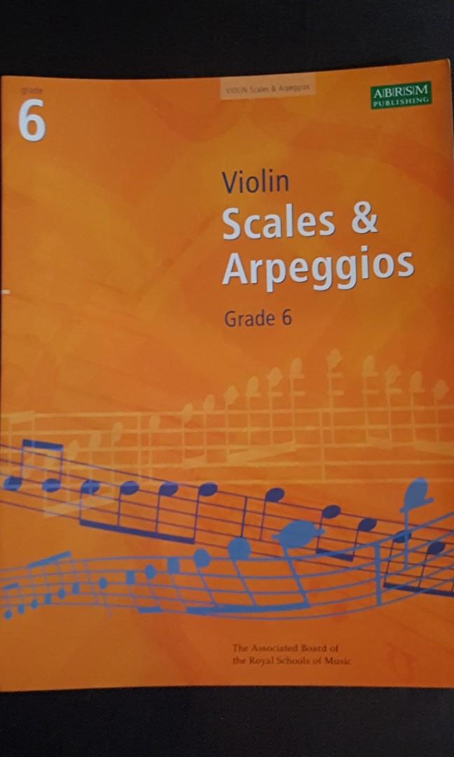 ABRSM Grade 6 Violin Scales & Arpeggios, Hobbies & Toys, Music & Media ...