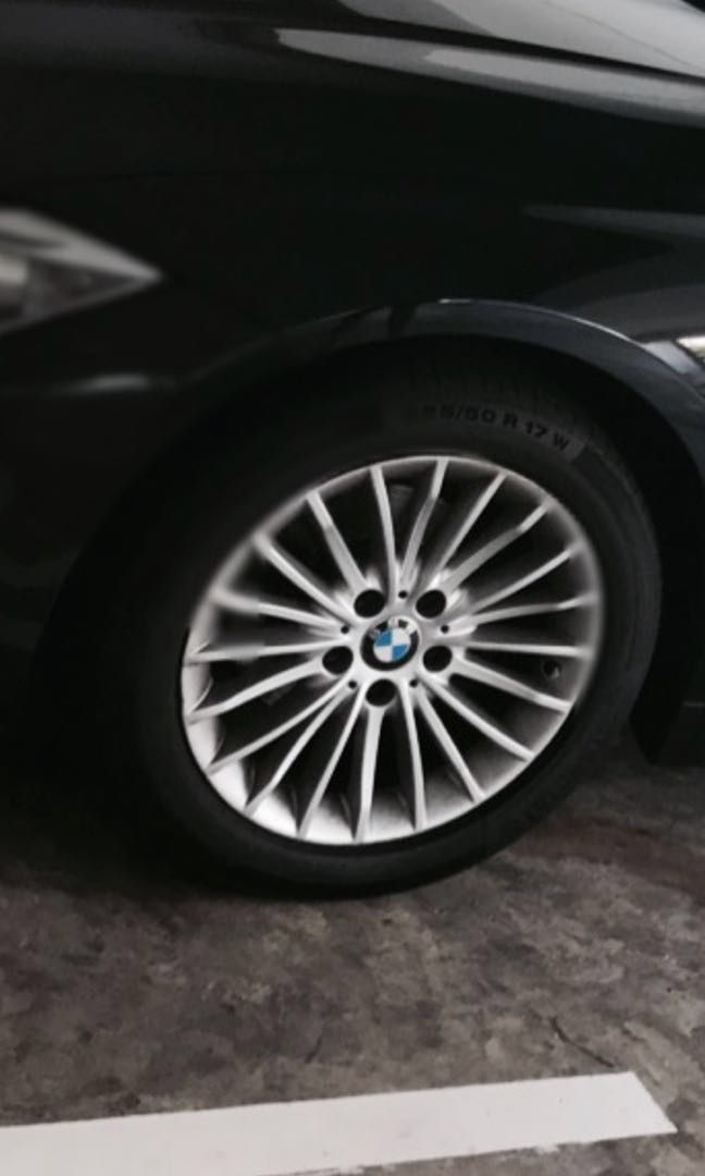 BMW F30 spare wheel rim 17 inch, Car Accessories, Tyres & Rims on Carousell