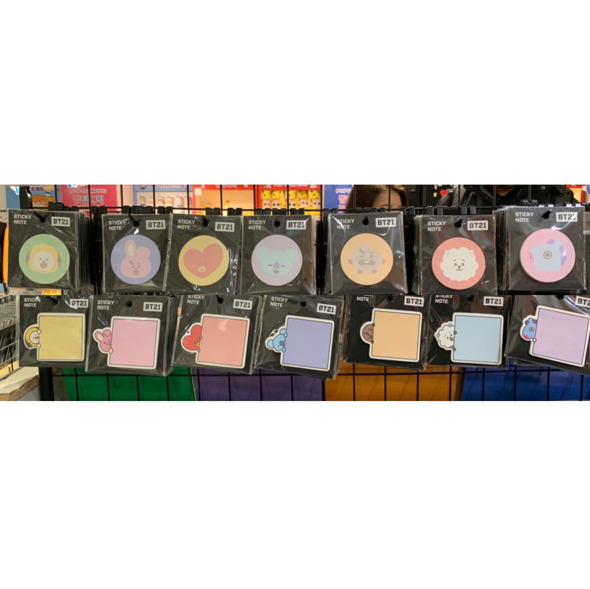 bts bt21 official sticky notes, Hobbies & Toys, Stationery & Craft ...