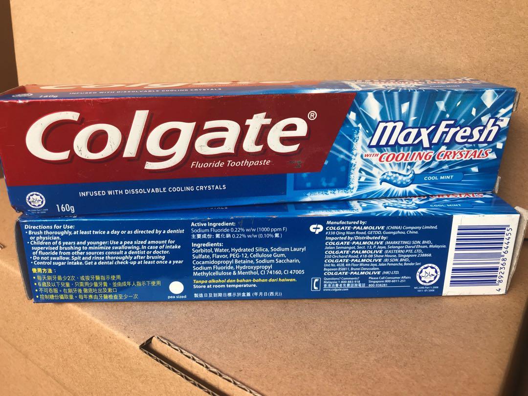 Colgate Max Fresh TP 160g L8, Health & Nutrition, Health Supplements ...