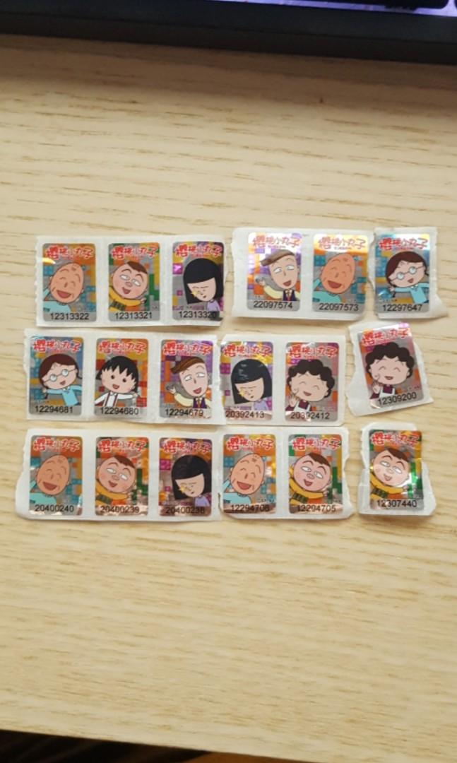 Free 樱桃小丸子 Chi-bi Maruko Stickers, 嘢食 & 嘢飲, 包裝食物&即食食物 - Carousell