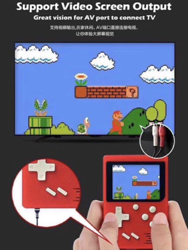 In stock -Retro games 2.4 inch LCD colour screen console with 129 built ...