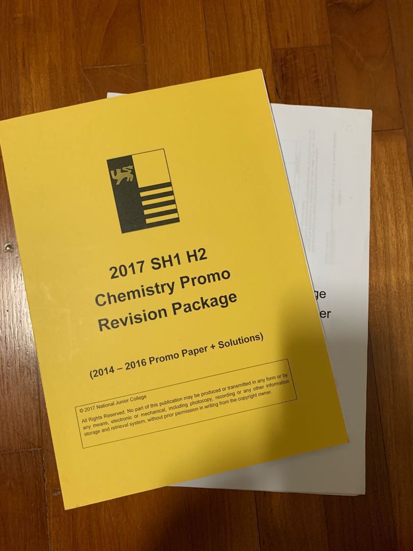 JC1 NJC H2 Chem revision package, Hobbies & Toys, Books & Magazines ...