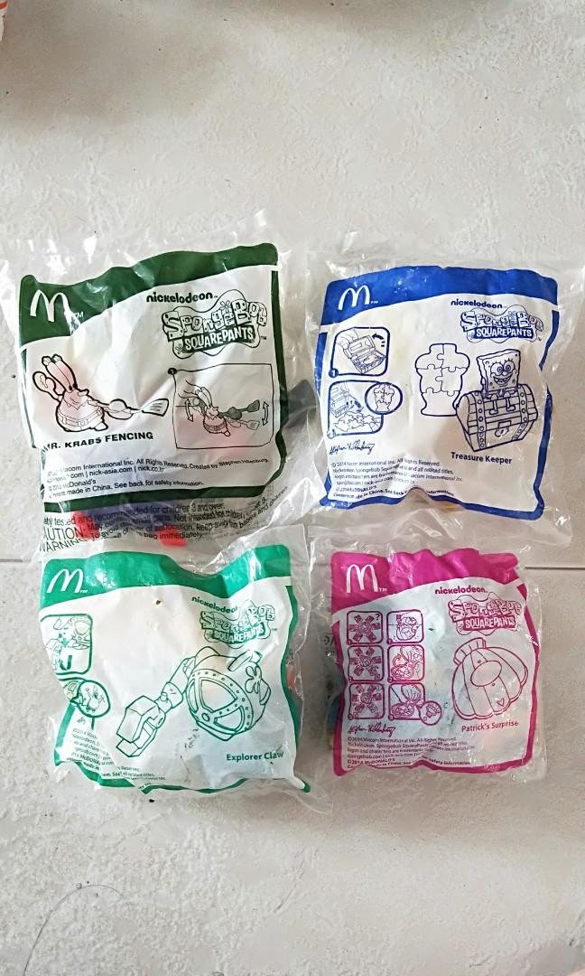MacDonald Happy Meal Toys - SpongeBob SquarePants, Hobbies & Toys, Toys ...