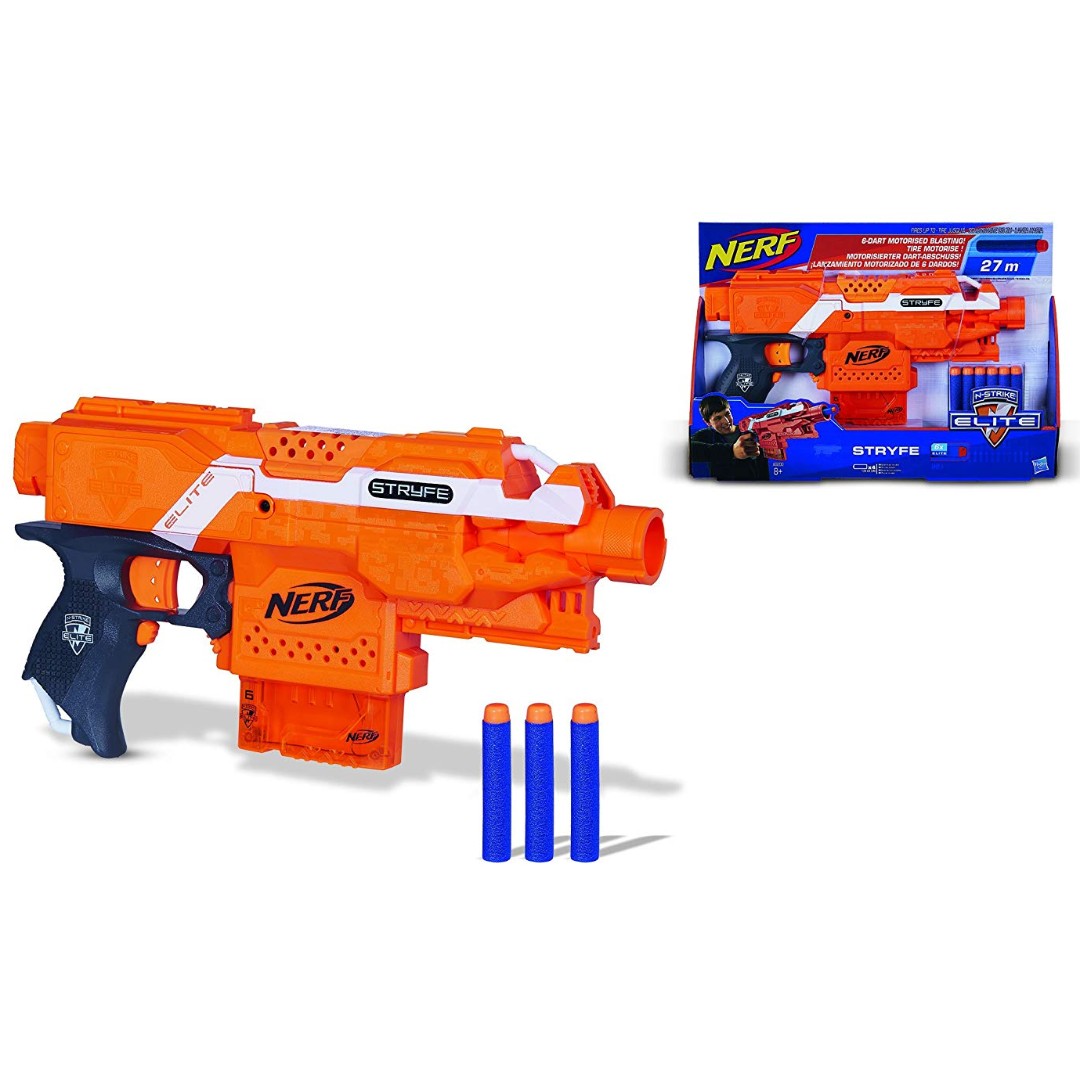 Nerf N-Strike Elite Strife Blaster (Battery Operated), Hobbies & Toys ...