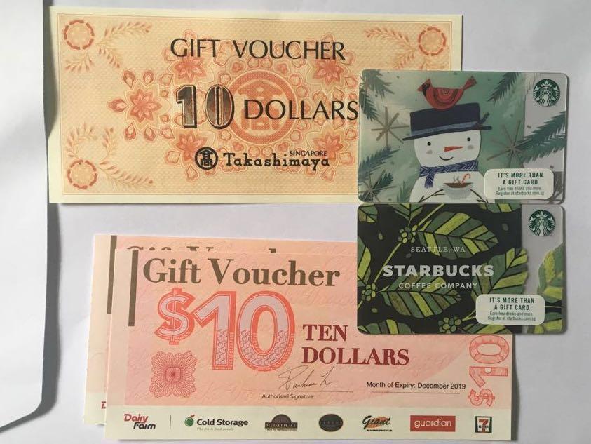 New 3* CapitaLand $5 Voucher / Gift Card, Tickets & Vouchers, Vouchers ...
