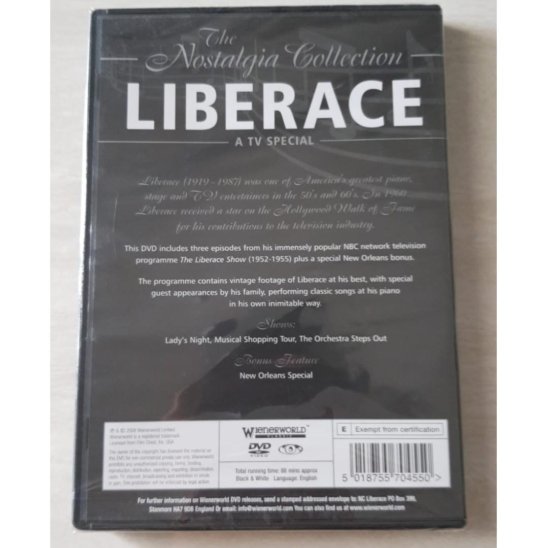 New! Liberace The Nostalgic Collection DVD - A TV Special worth $25, TV ...