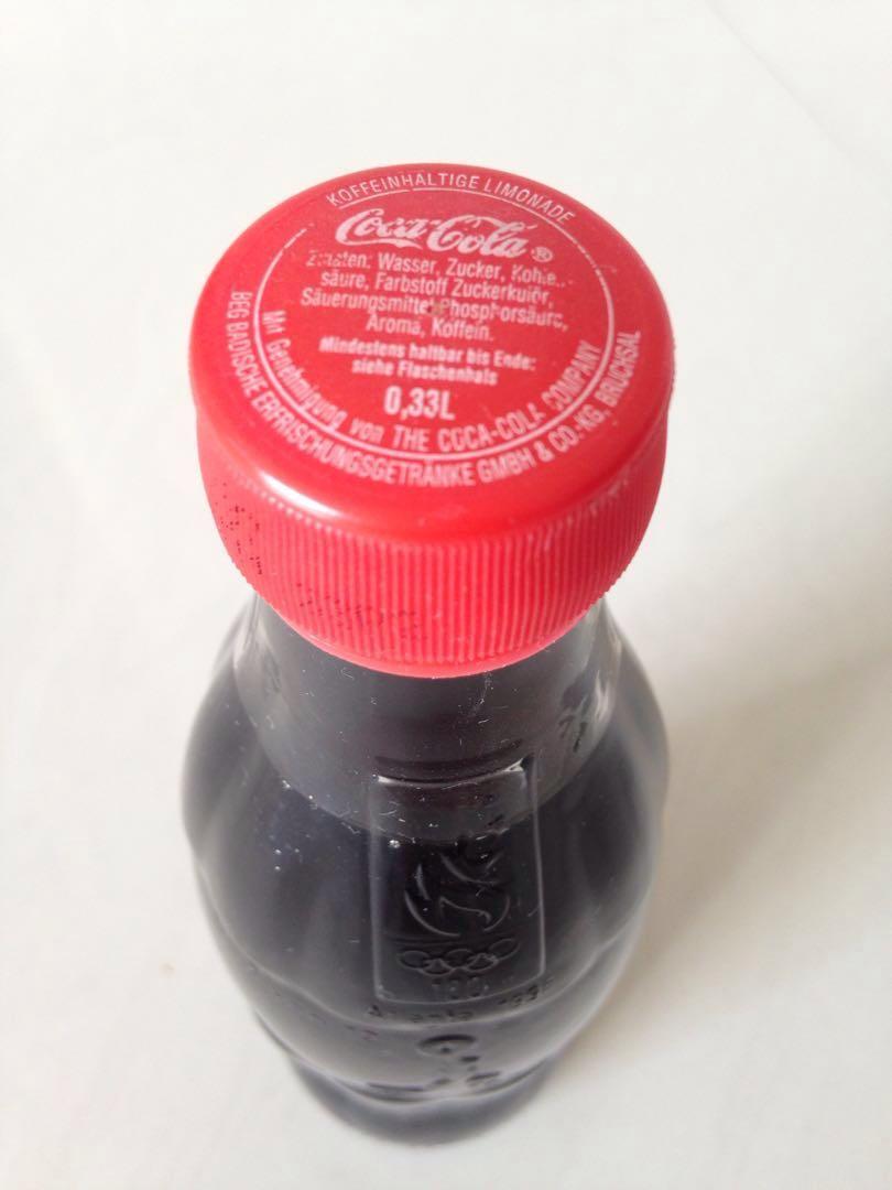 Olympics 1996 (Germany) Coca-Cola 0.33 litre Coke Bottle - 100th Year Anniversary (Weightlifting ...