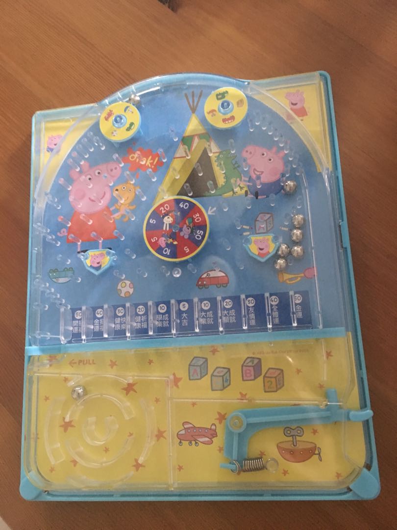 Peppa Pig Pin Ball Game, Hobbies & Toys, Toys & Games on Carousell