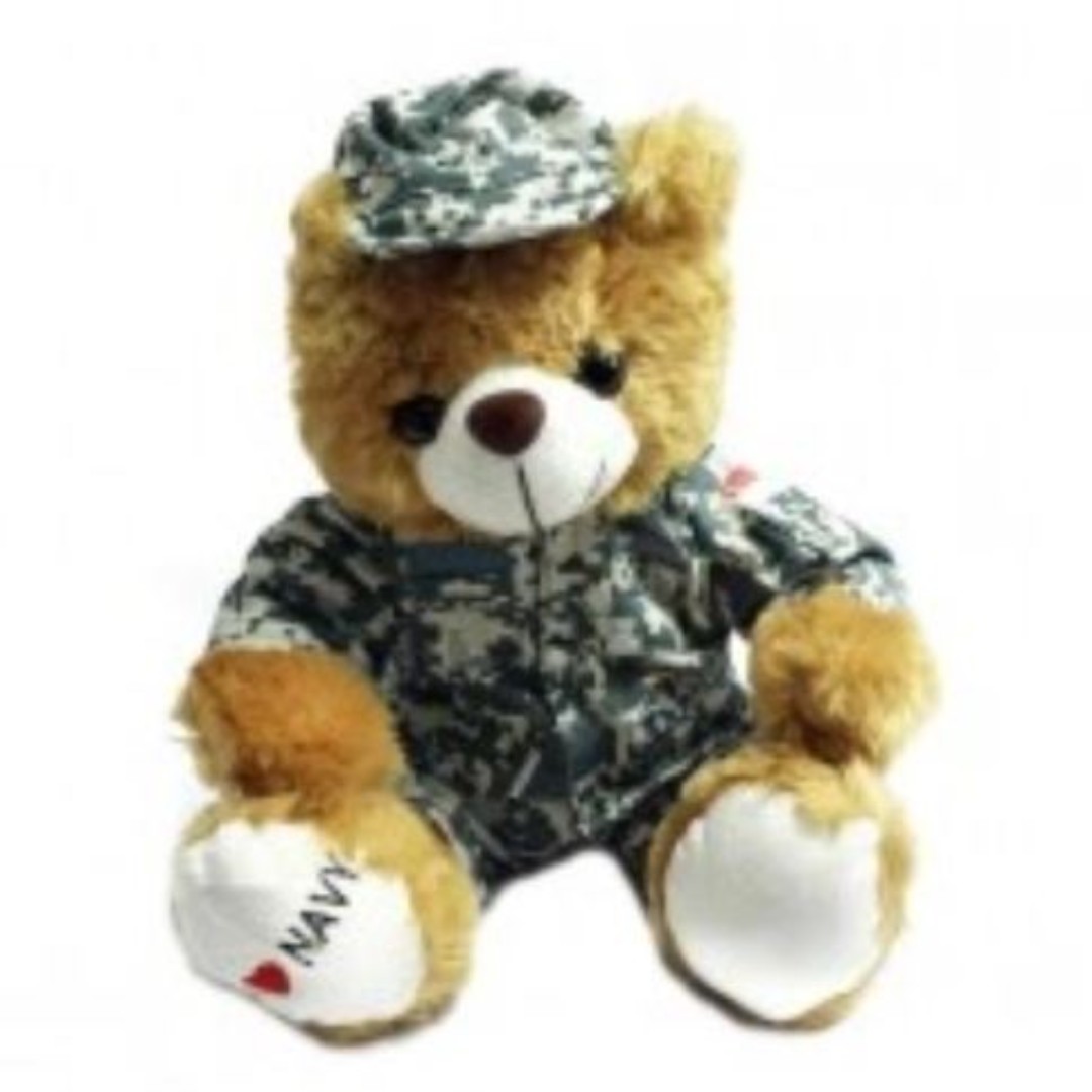 SAF Army Bear in No.4 Uniforms for Army, Navy and Airforce