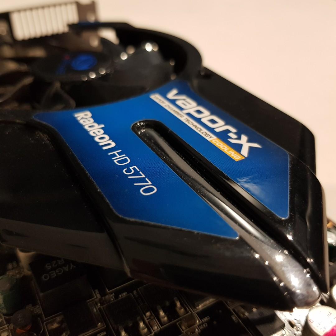 Sapphire Radeon Vapor-X HD 5770 1 GB DDR5 PCI-Express Graphics Card, Computers & Tech, Parts ...