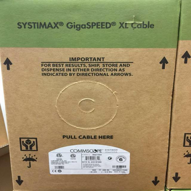 700211931 GigaSPEED XL®️ 1071E ETL Verified Category 6 U/UTP Cable, non ...