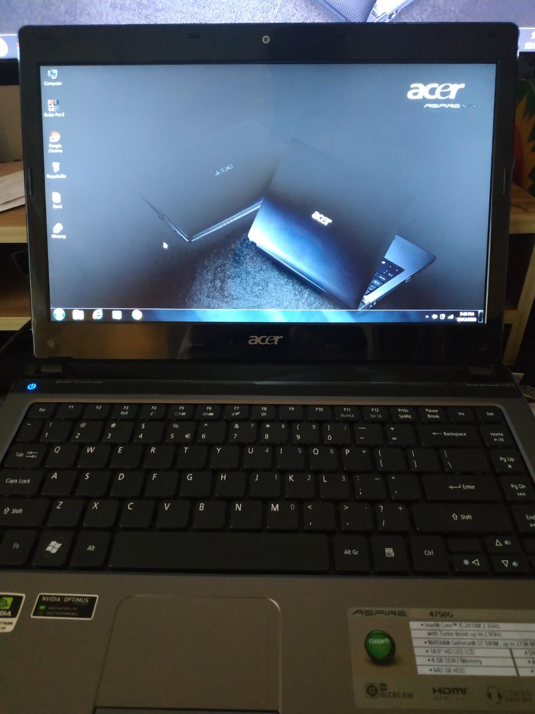 Acer 4750G laptop, Computers & Tech, Laptops & Notebooks on Carousell