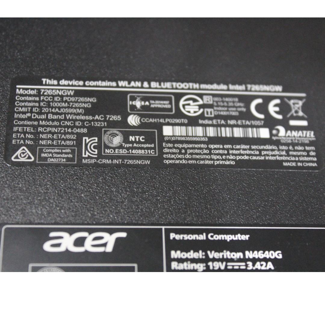 Acer System Unit / CPU Tower for Mini Desktop Core i3 7th gen ...