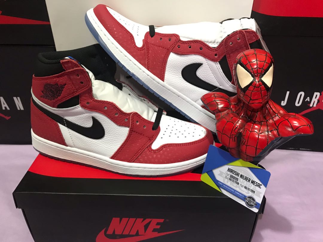 Air Jordan 1 Retro High OG Spider Verse Origin Story Men s Fashion Air Jordan 1 Retro High OG Spider Verse Origin Story Men s Fashion