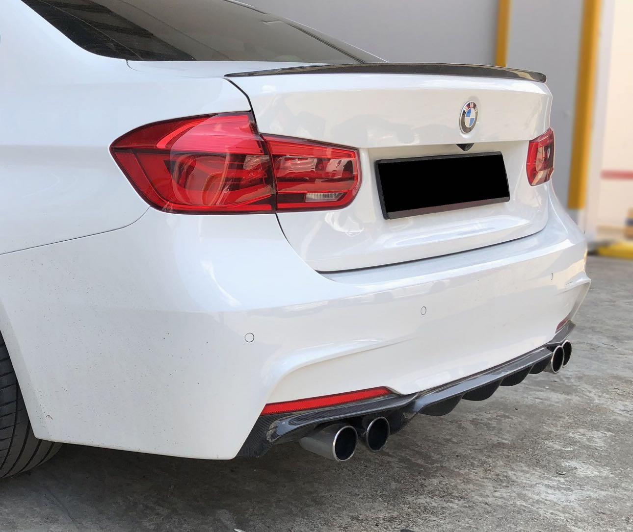 BMW F30 M-Performance Quad Rear Diffuser (Best Fitment), Car ...