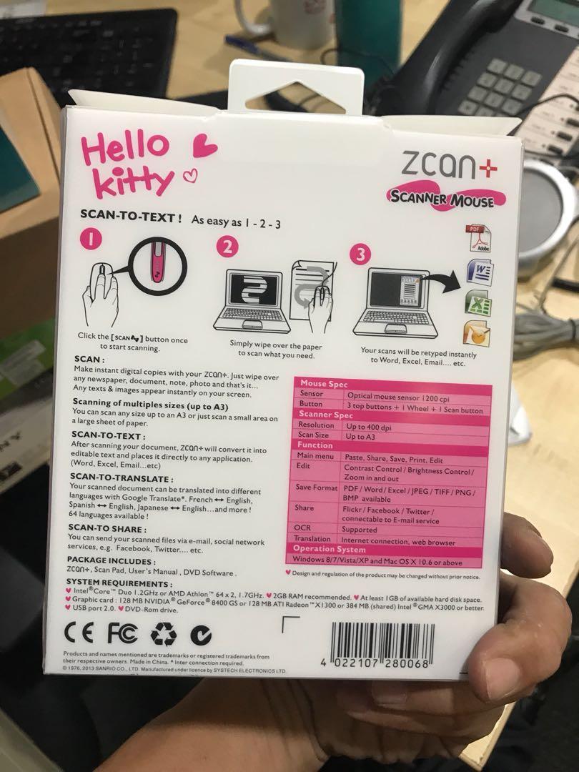 Hello Kitty Scanner Mouse, Computers & Tech, Parts & Accessories, Mouse ...