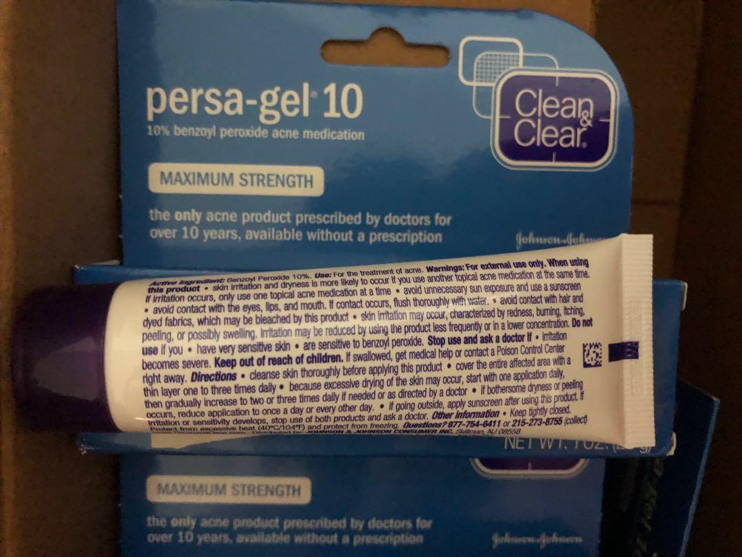 Imported USA Clean & Clear Persa-Gel 10 Acne Pimple Treatment 28G ...