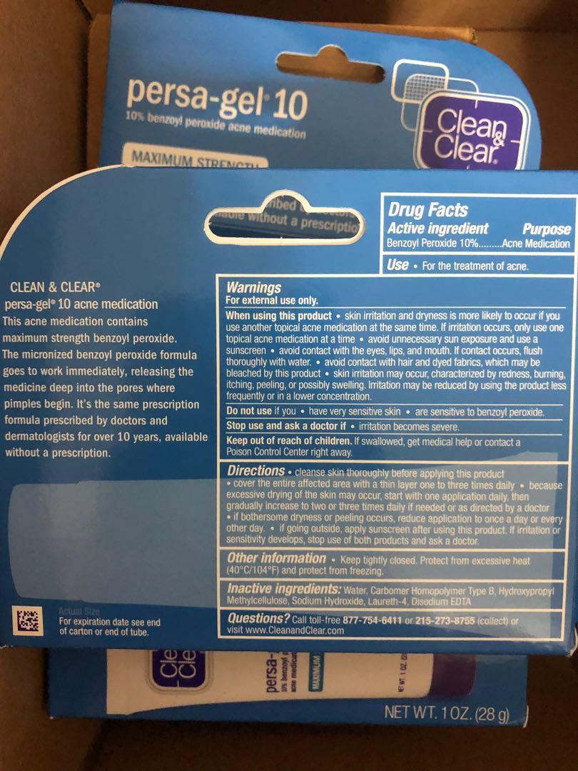 Imported USA Clean & Clear Persa-Gel 10 Acne Pimple Treatment 28G ...