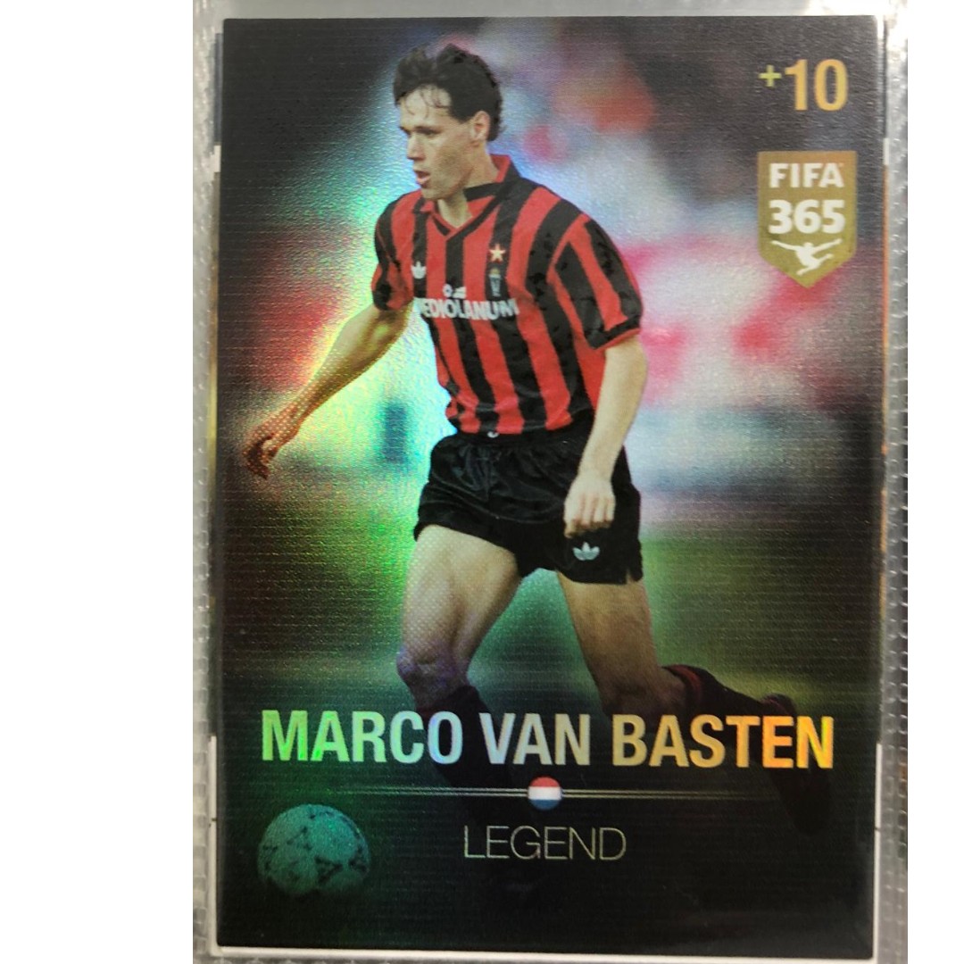 Marco Van Basten - Legend Fifa 365 Adrenalyn XL card, Hobbies & Toys ...