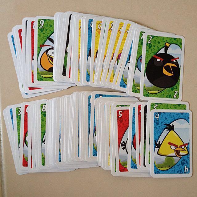 Mattel Games Angry Birds Uno Cards Game, Hobbies & Toys, Toys & Games ...
