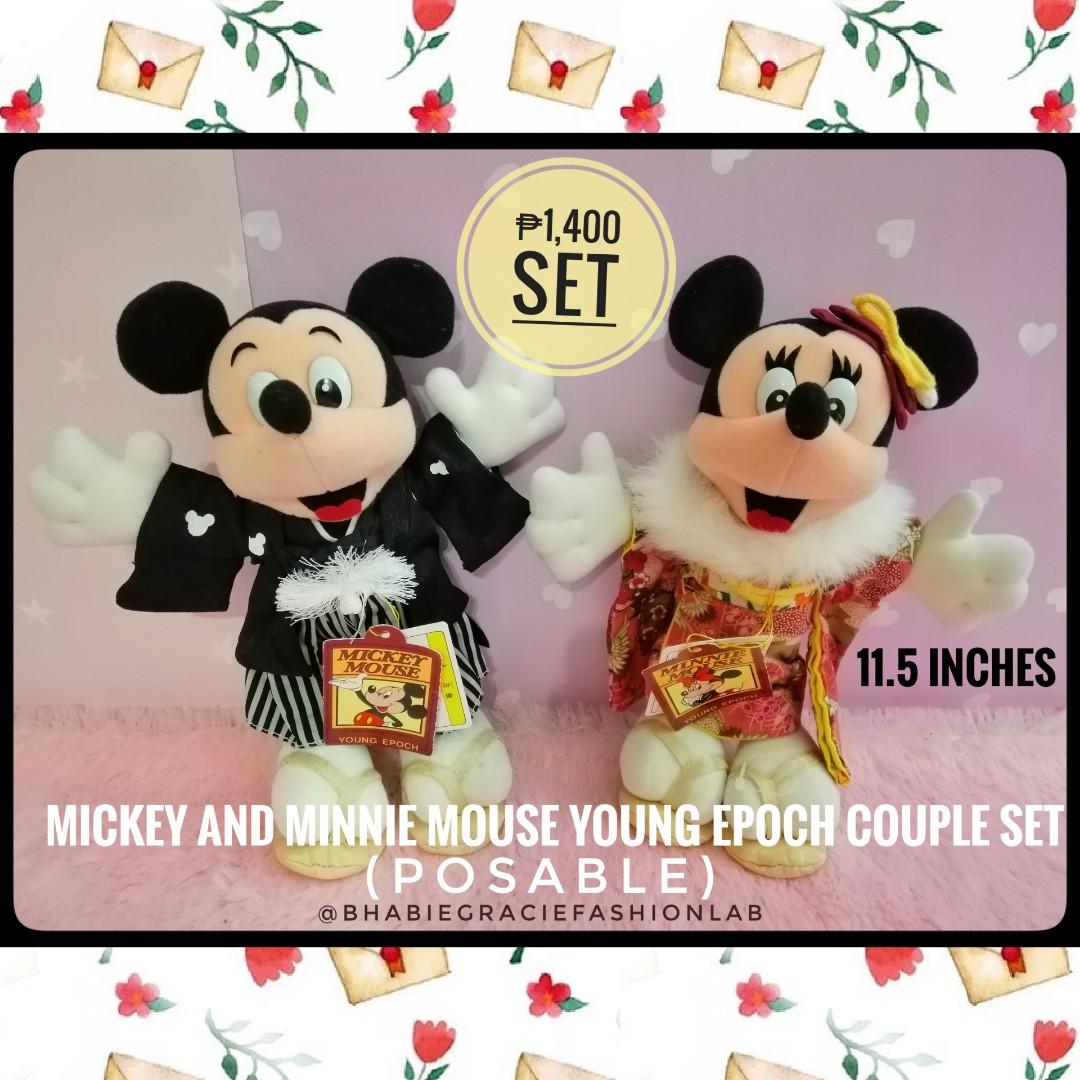 Mickey and Minnie Young Epoch Couple Set, Hobbies & Toys, Toys & Games ...