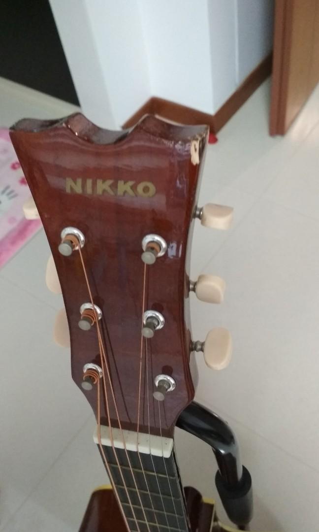 Nikko Acoustic Guitar, Hobbies & Toys, Music & Media, Musical ...