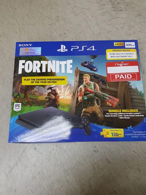 PlayStation®4 Fortnite Bundle Pack, Video Gaming, Video Game Consoles ...