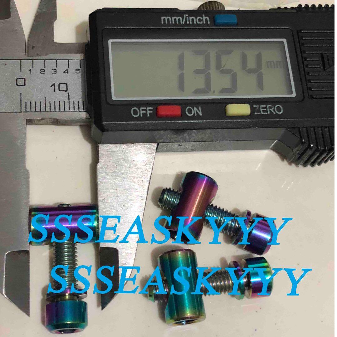 Seat Clamp Bolt & Barrel Nut Per Set Titanium Alloy Rainbow, Sports ...