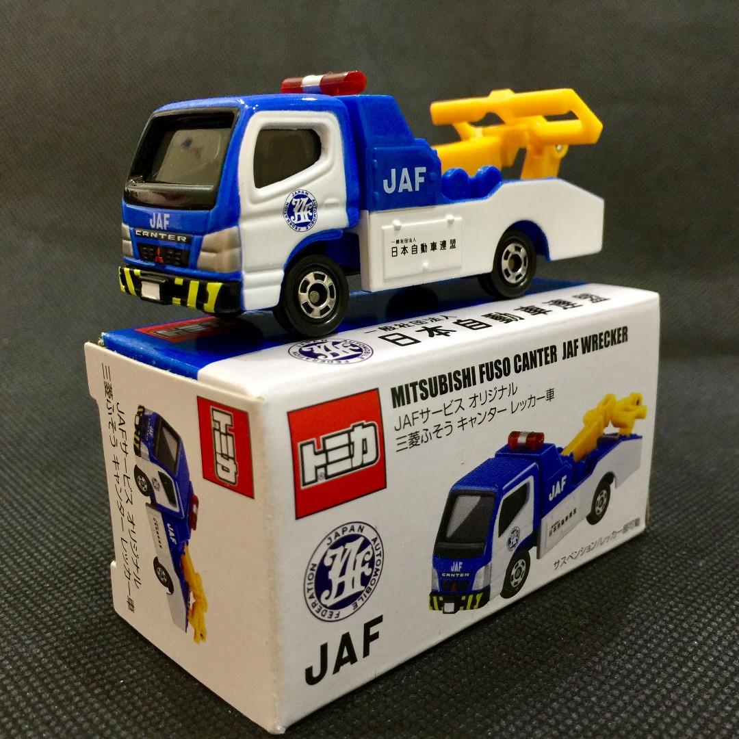 Tomica Mitsubishi Fuso Canter JAF Wrecker sp box, Hobbies & Toys, Toys & Games on Carousell
