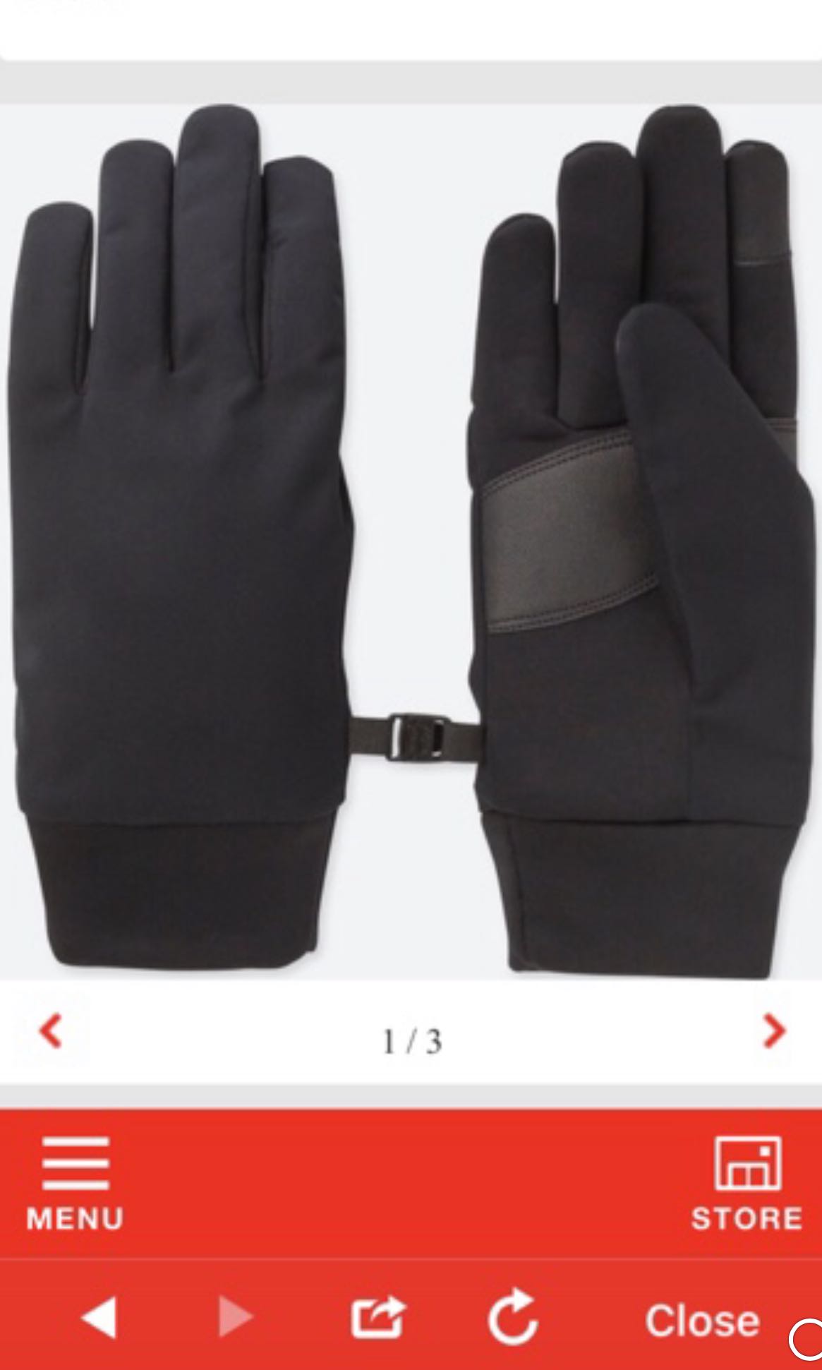 UNIQLO Heattech Windproof Thermal Function Gloves - Touchscreen, Women ...