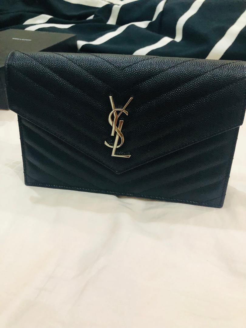 YSL WOC (wallet on chain), Luxury, Bags & Wallets on Carousell