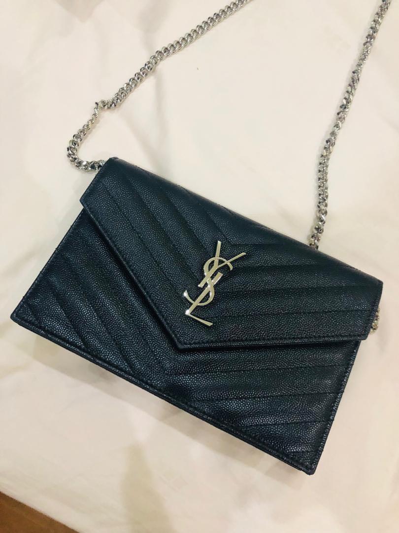 YSL WOC (wallet on chain), Luxury, Bags & Wallets on Carousell
