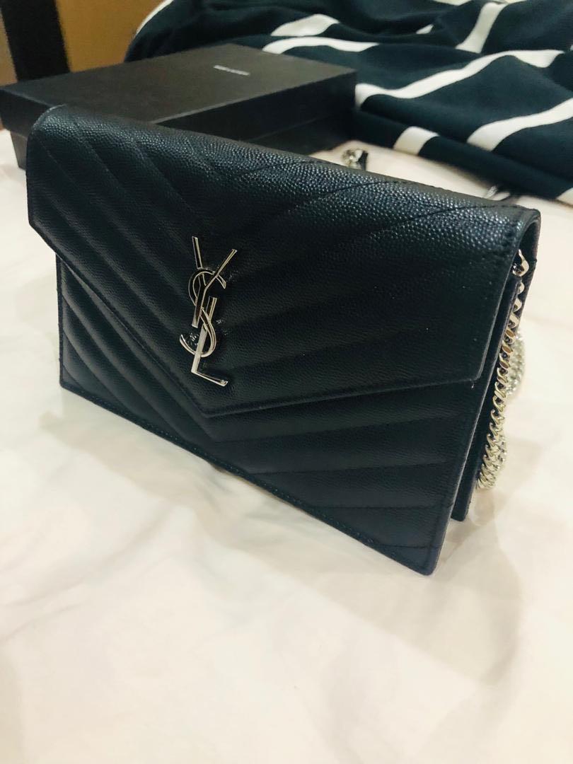 YSL WOC (wallet on chain), Luxury, Bags & Wallets on Carousell