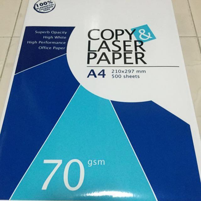 A4 70gsm Copier Paper (Box Of 5), Hobbies & Toys, Stationery & Craft ...