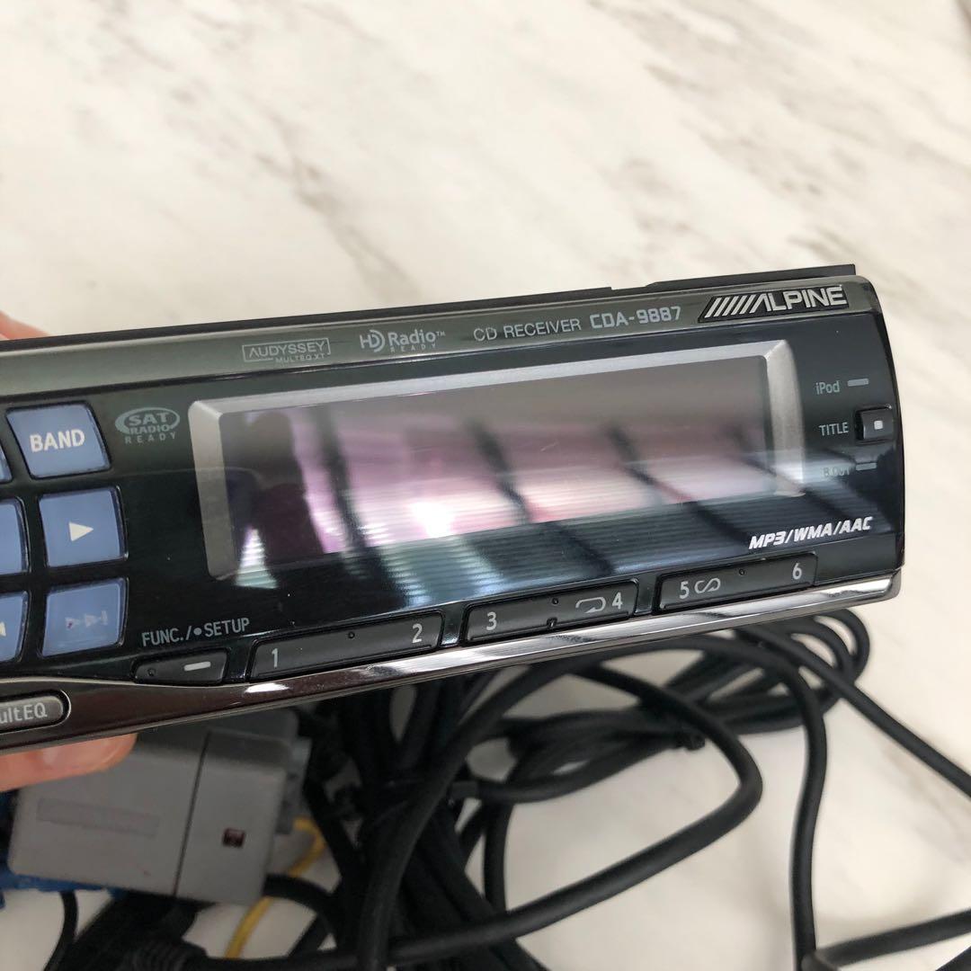 Alpine CDA-9887 Head unit and rue-4202 rue-4185 remote, Car Accessories ...