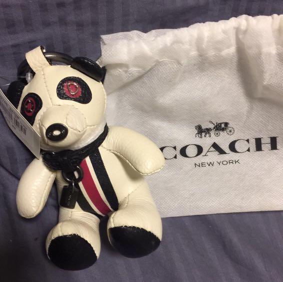 Authentic COACH Teddy Bear (Leather) Keychain, Luxury, Accessories on ...