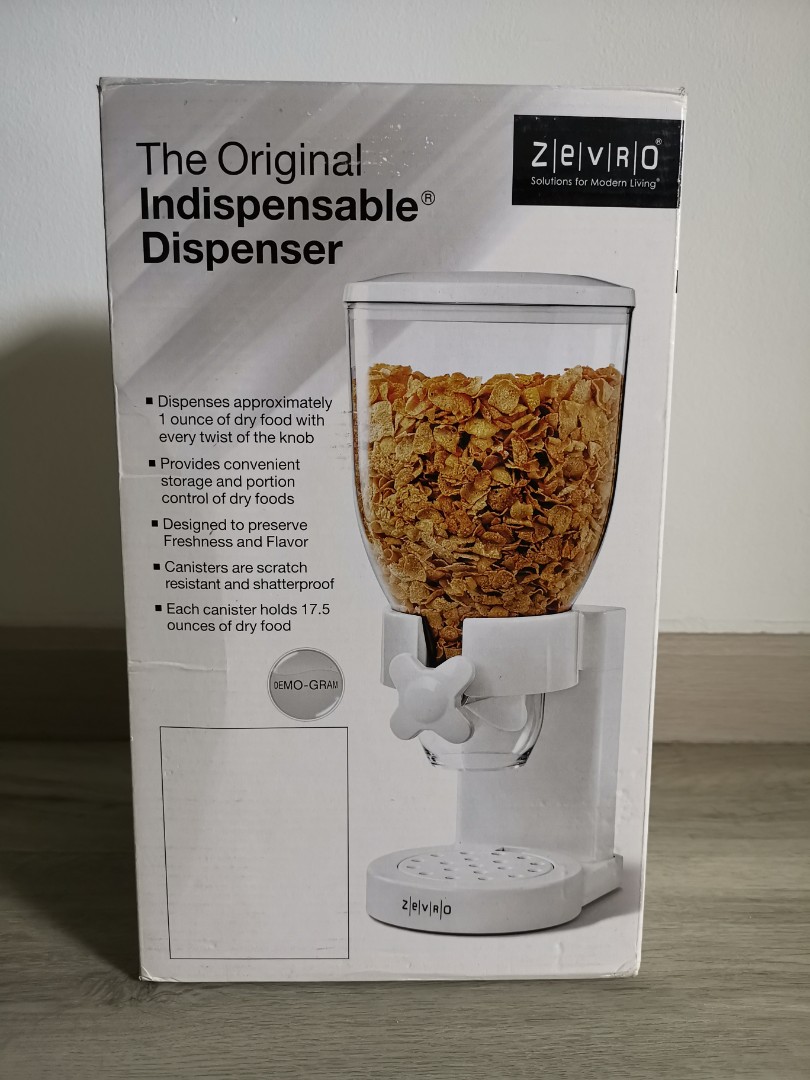 BNWT The Original indispebsible cereal dispenser - Zevro, TV & Home ...