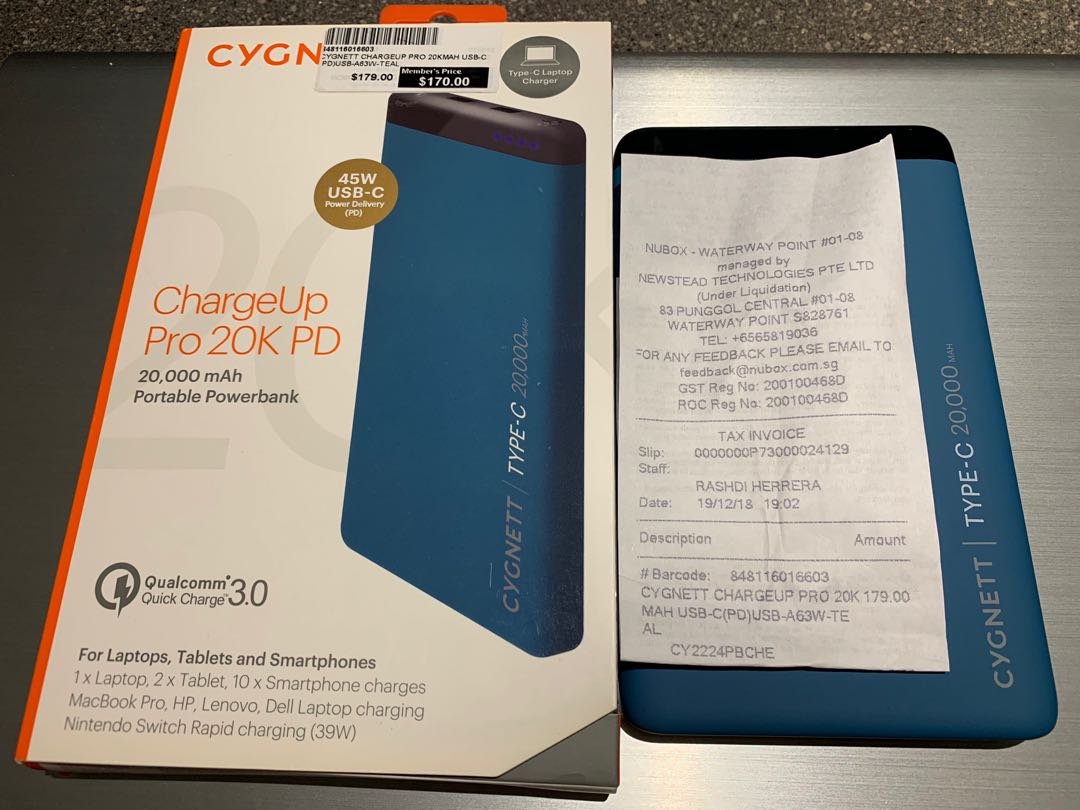 Cygnett ChargeUp Pro 20K PD, Mobile Phones & Gadgets, Mobile & Gadget ...