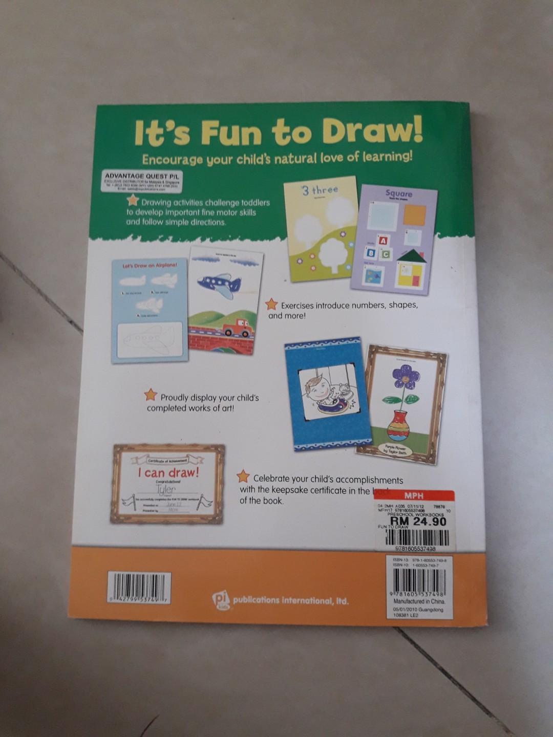Drawing Exercise Book, Hobbies & Toys, Books & Magazines, Children's ...