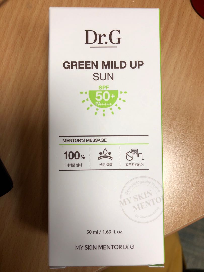 Dr.G Green mild up sun SPF 50+, Beauty & Personal Care, Face, Face Care ...
