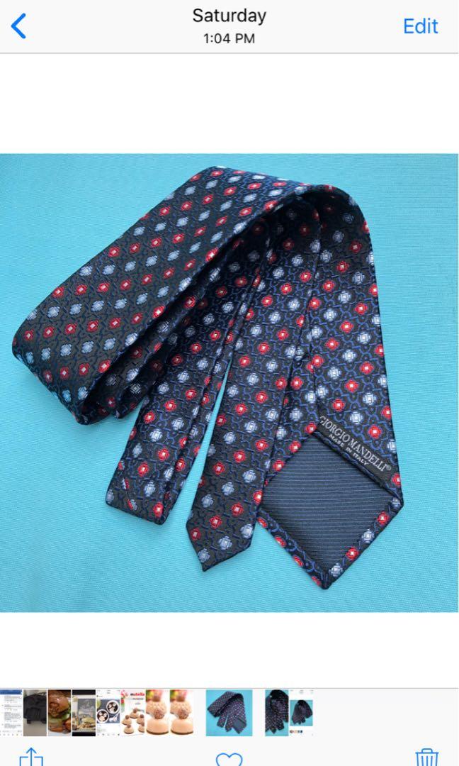 Giorgio Mandelli tie, Men's Fashion, Tops & Sets, Formal Shirts on ...