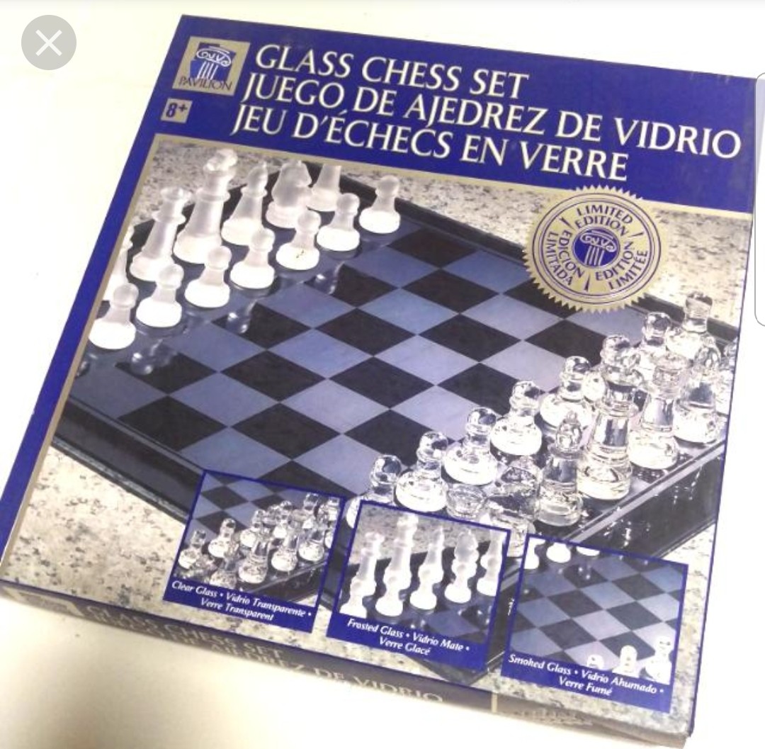 Glass Chess Set, Hobbies & Toys, Toys & Games on Carousell