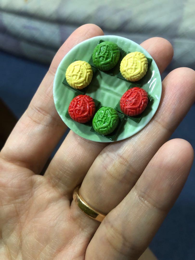 Handmade Miniature ang ku kueh (clay), Hobbies & Toys, Stationery ...