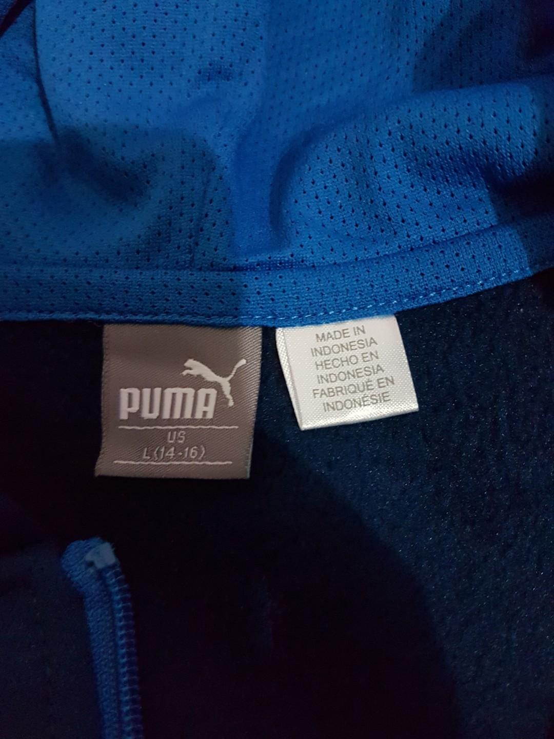 jaket puma ORIGINAL, Fesyen Pria, Pakaian , Baju Luaran di Carousell