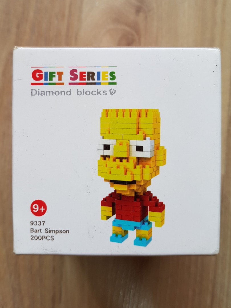 Nano Mini Diamond Blocks Toy - Bart Simpson 200 pieces, Toys & Games ...