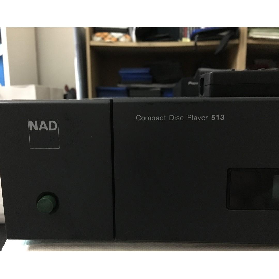 Rare NAD 513 CD Player (3-Disc Changer) with original remote control ...