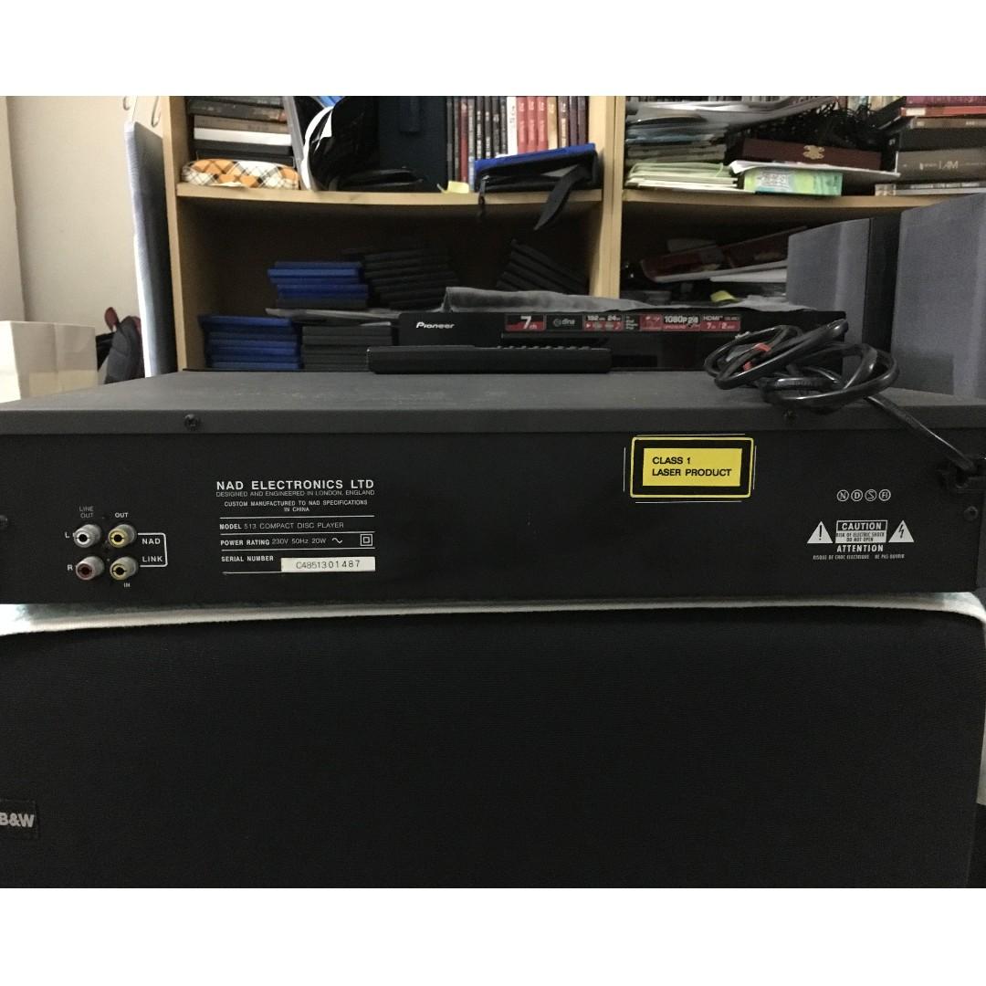 Rare NAD 513 CD Player (3-Disc Changer) with original remote control ...