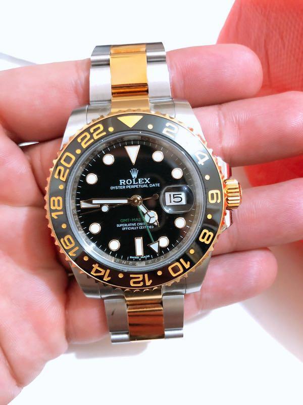 Rolex gmt half gold, Luxury, Watches on Carousell